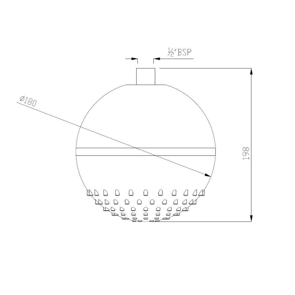 Chrome Plated - Circular Shape LED Light Overhead Shower
