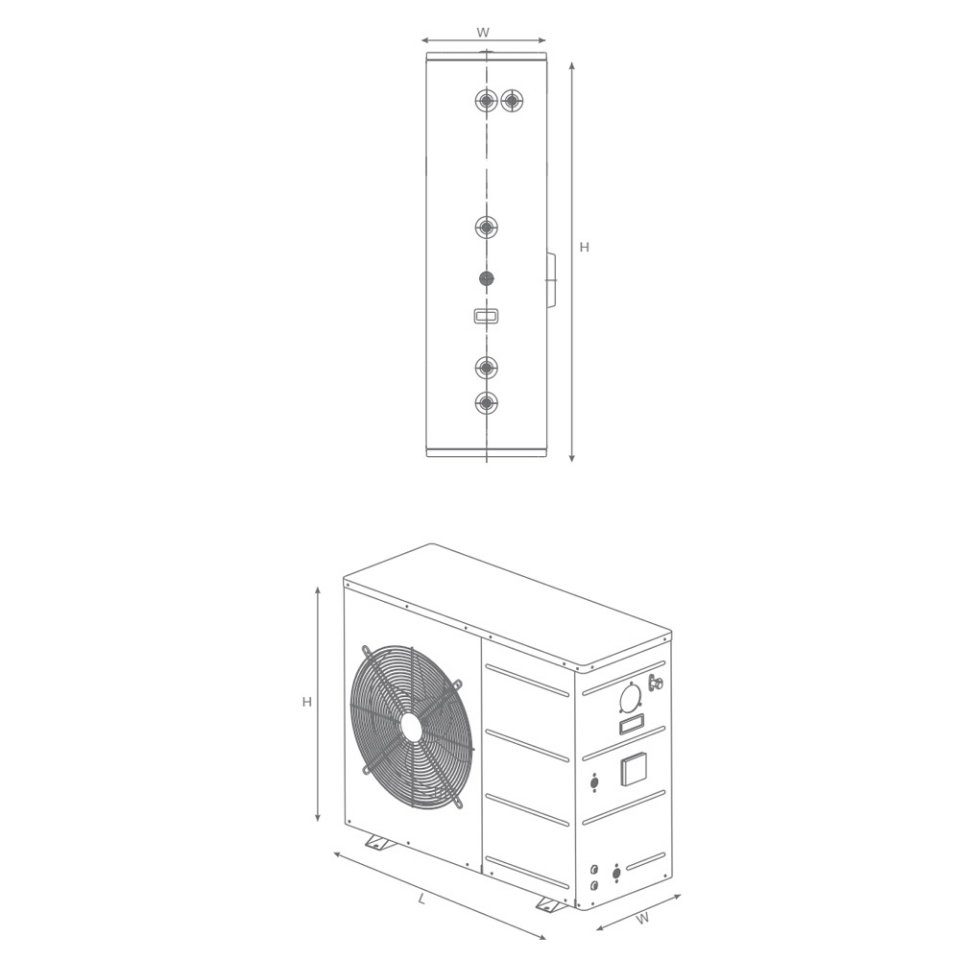 200L Integra Split WaterHeater | 4x Energy Saving Geyser