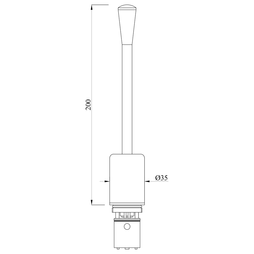 Extended Lever for existing Presmatic Basin and Bib Taps