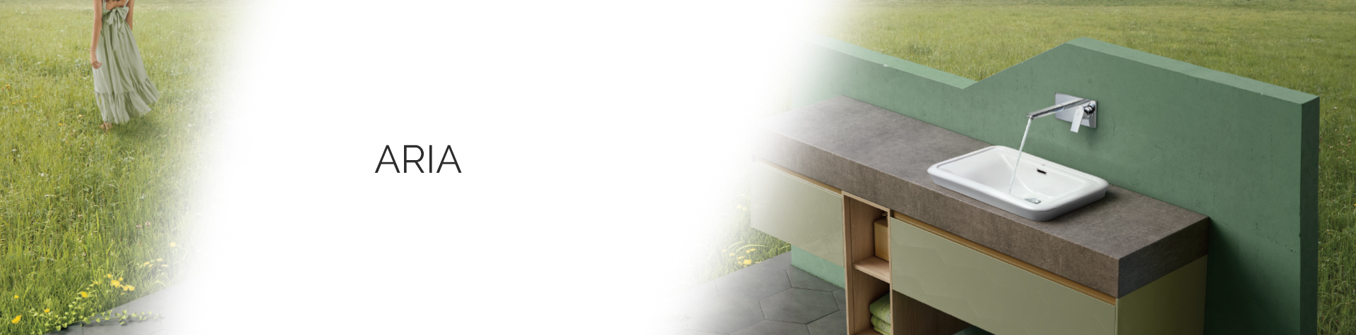 Aria, resplendent style faucets with distinctive design.JAQUAR