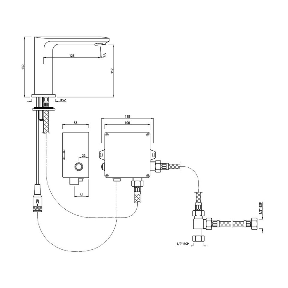 Opal Prime Sensor Faucet | Sensor Faucets | JAQUAR