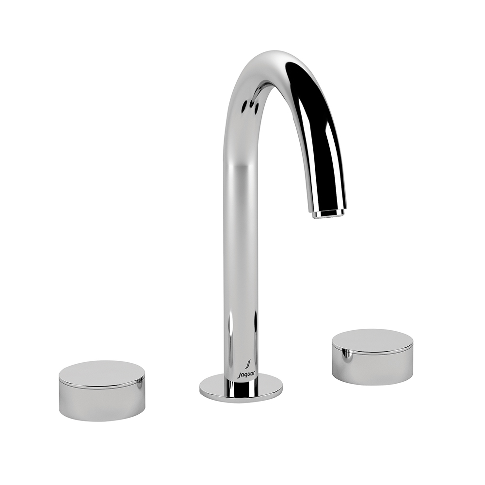 Laguna - 3-Hole Pipe Spout Round Handle Basin Water Mixer