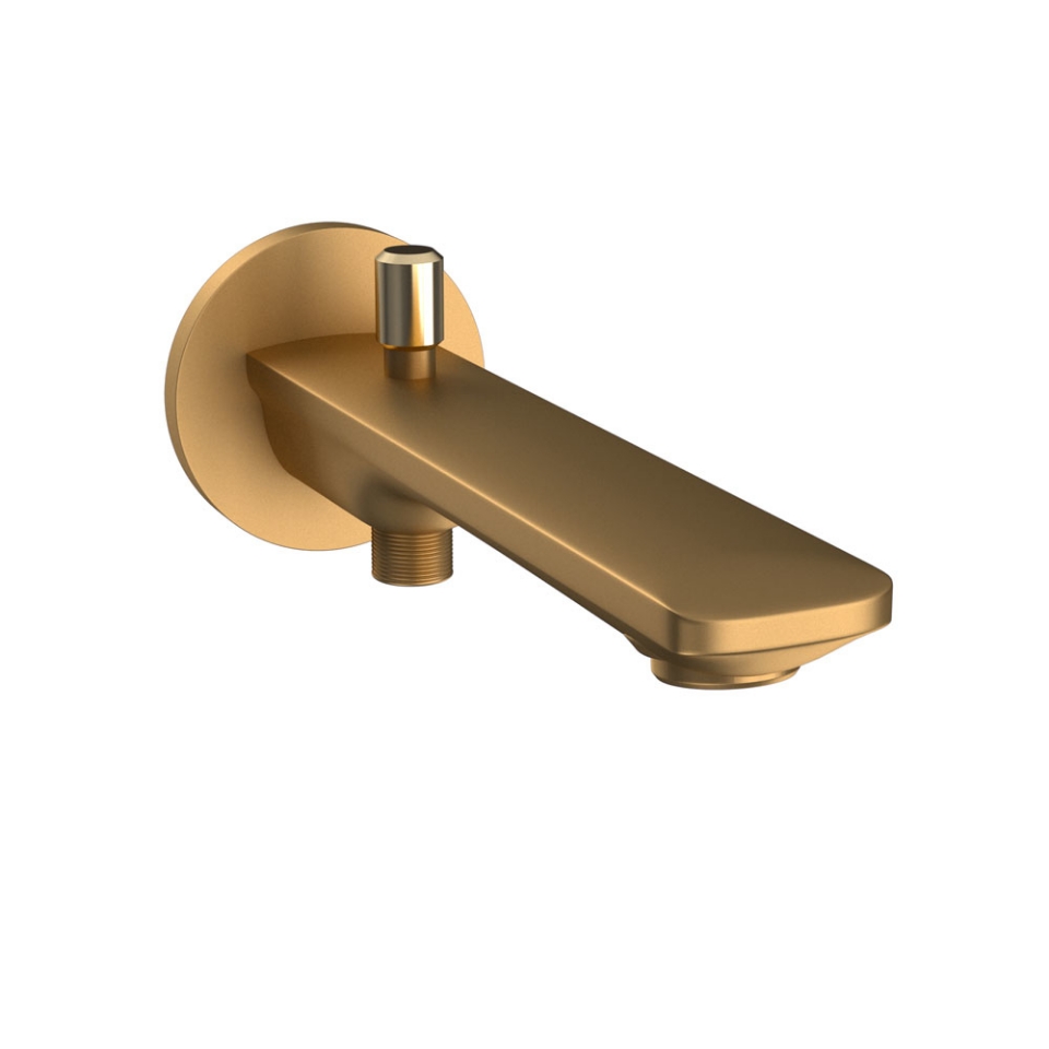 Bathtub Spout with Button Attachment For Hand Shower with Wall Flange ...