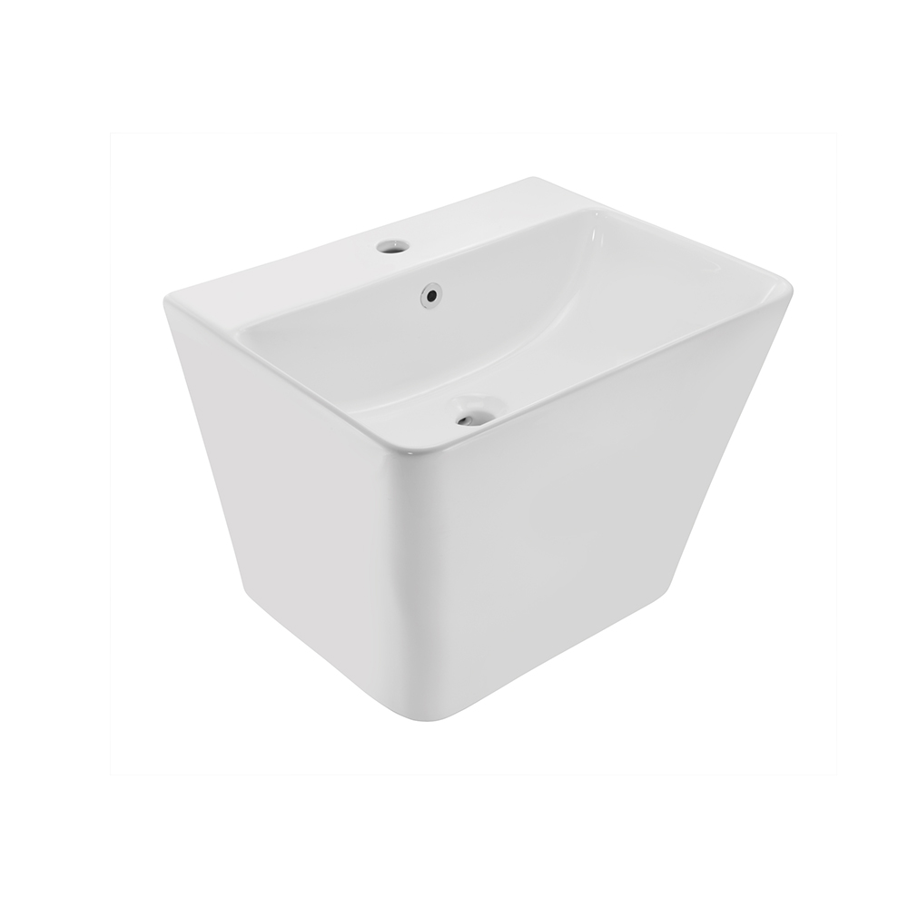Kubix Wall Hung Integrated Basin in built Pedestel