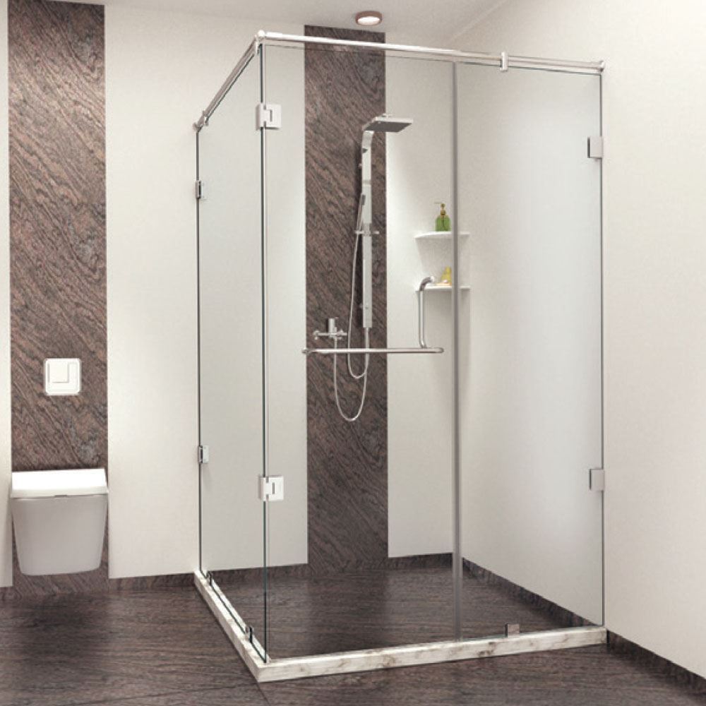 Frameless Iara 3 Parts Corner 10mm Shower Enclosures 1140l Jaquar