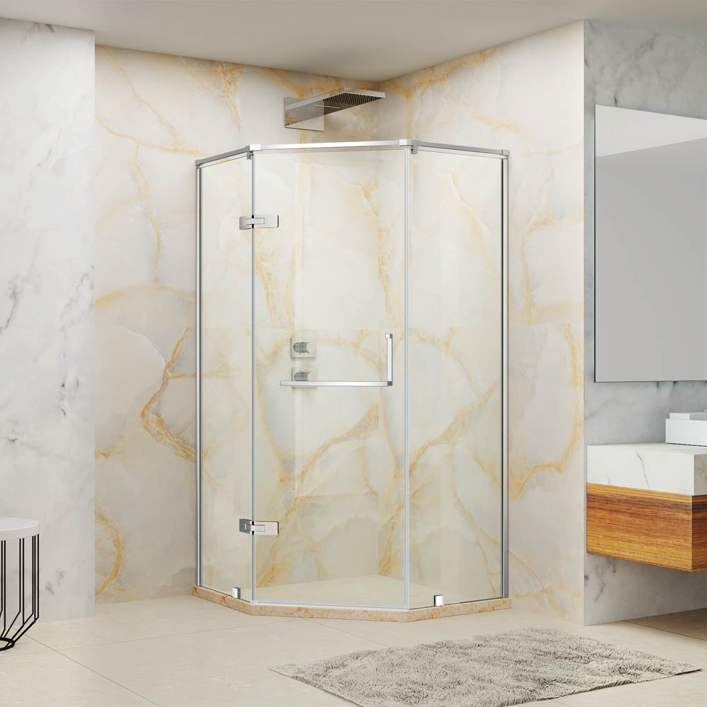 Stark Pentagonal Corner 3 Glass Shower Enclosure | | Jaquar