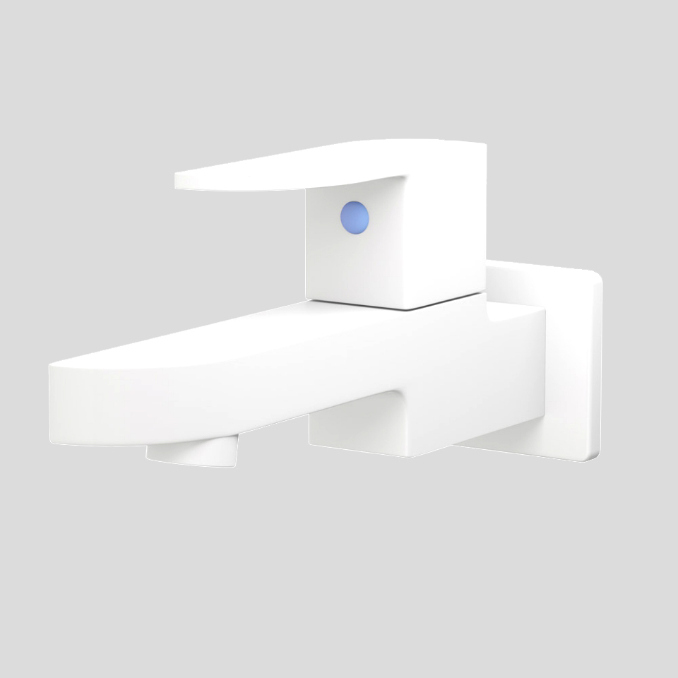 Alive Angular Bib Cock with Areator and Wall Flange | JAQUAR