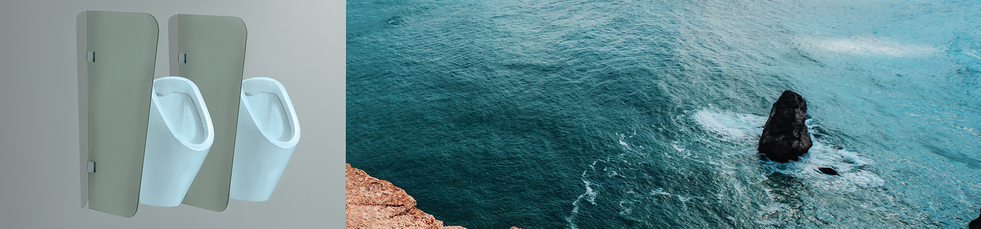 Urinal Partitions | Glass & Modern Dividers for Bathrooms