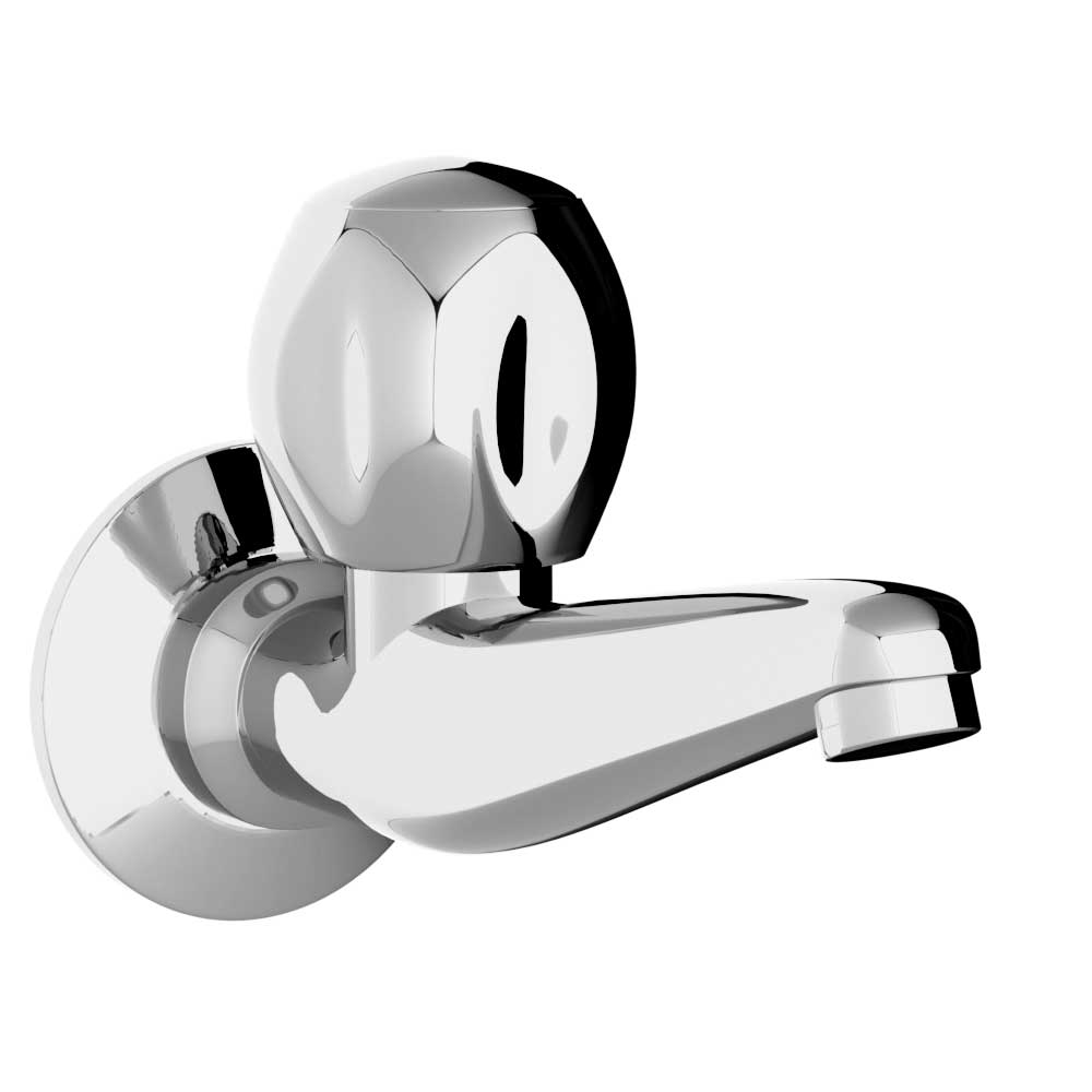 Jaquar Clarion Bib Cock with Areator and Wall Flange | Jaquar