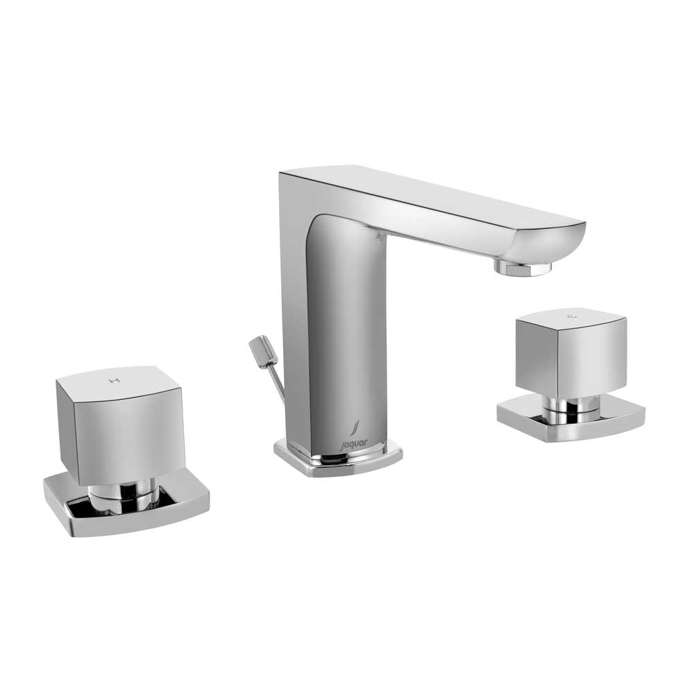 Kubix Prime Chrome 3 Hole Basin Mixer|Popup Waste System