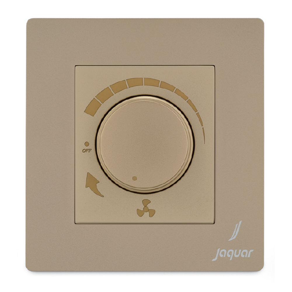 Karbonic Golden Color Controller switches for Fan Speed | Jaquar