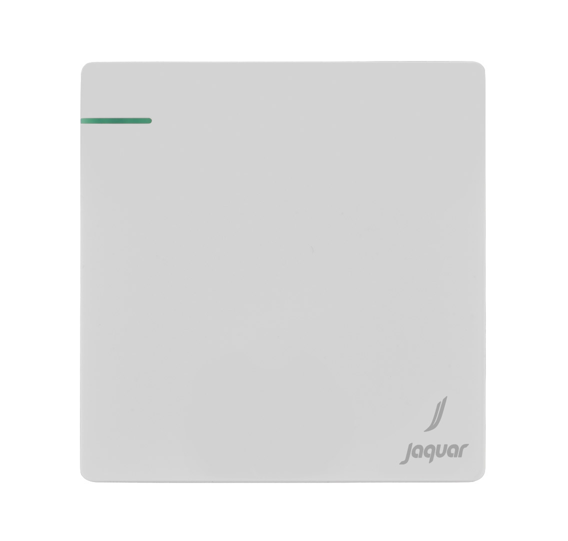 Karbonic White Color 1 Gang 2 Way Electric Switch | Jaquar