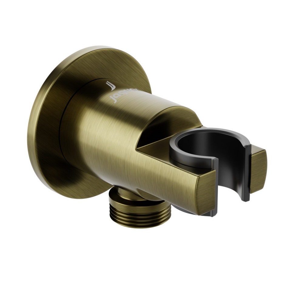 Round Hand Shower Connection Fitting with Shower Hook