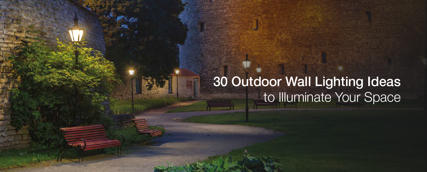 30 Unique Outdoor Wall Lighting Ideas for Your Space | Jaquar