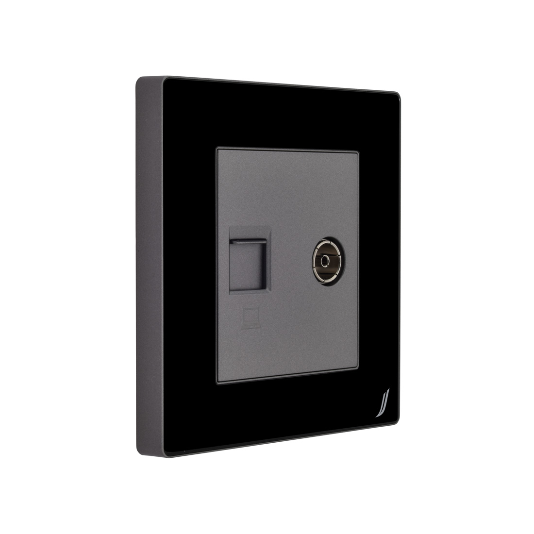 Television & Computer Socket - Black